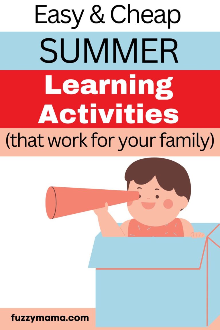 The Best Summer Learning Activities - Fuzzymama